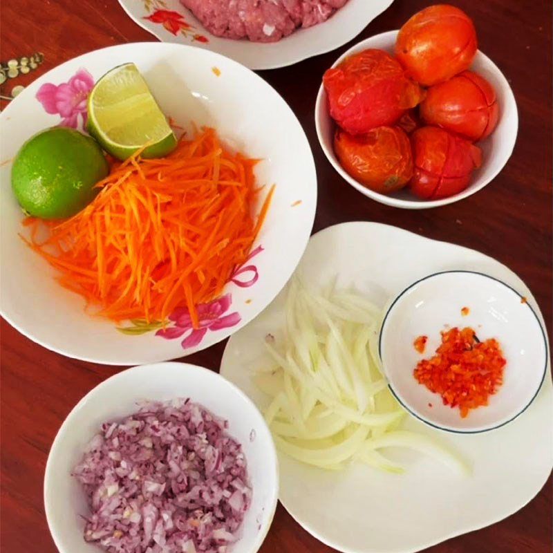 Cách làm thịt heo xay sốt cà chua chuẩn ngon - cách làm xíu mại