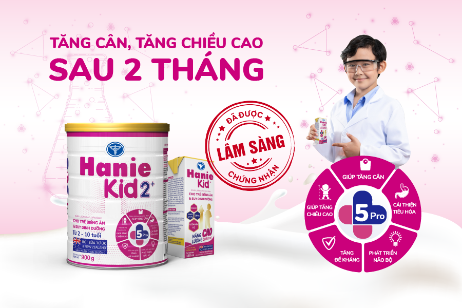 Có gì đặc biệt ở dòng sản phẩm dinh dưỡng Hanie Kid đạt Top 100 sản ...