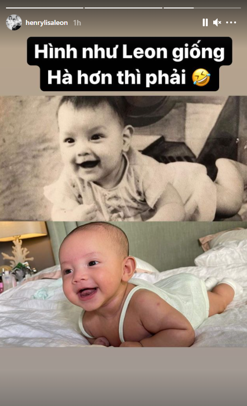 Hà Hồ băn khoăn về ngoại hình của con trai Leon