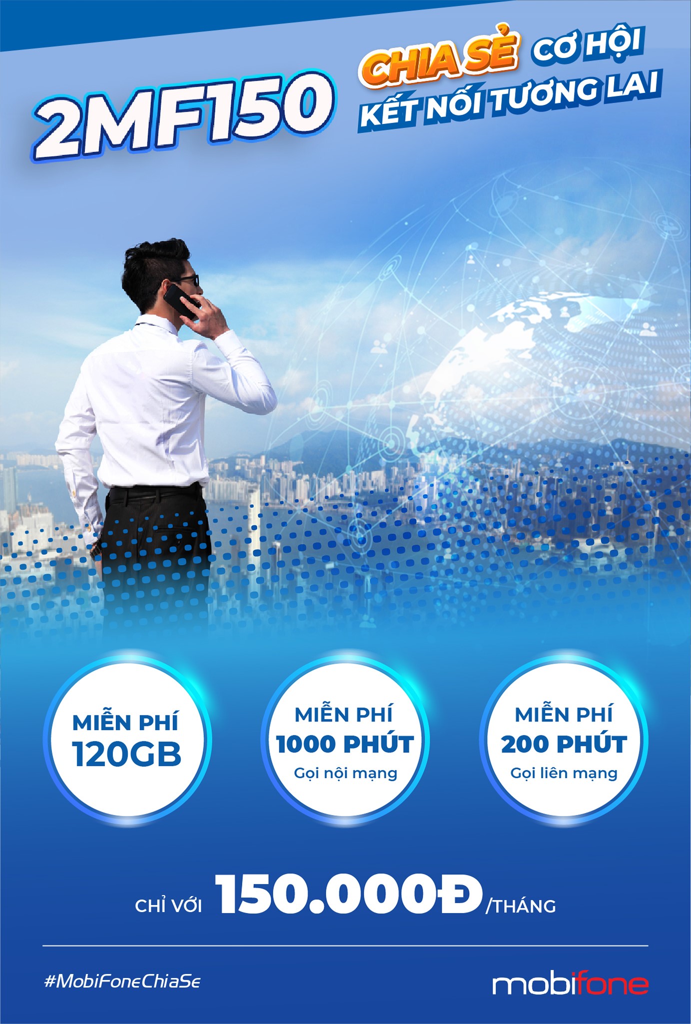 Gói cước 2MF150 Mobifone – Trả sau cực đã, thoải mái data