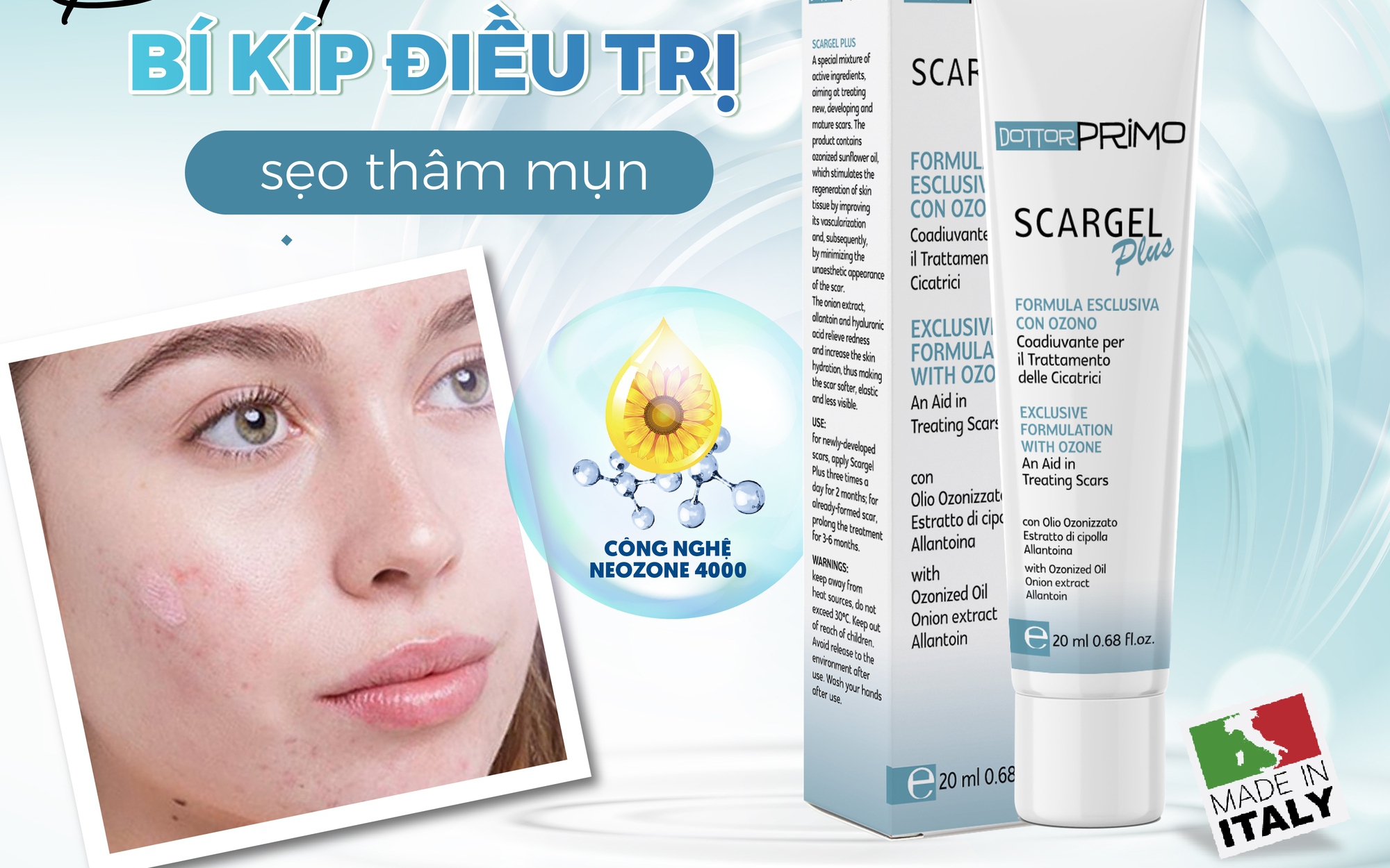 Bỏ túi bí kíp trị sẹo thâm mụn hiệu quả