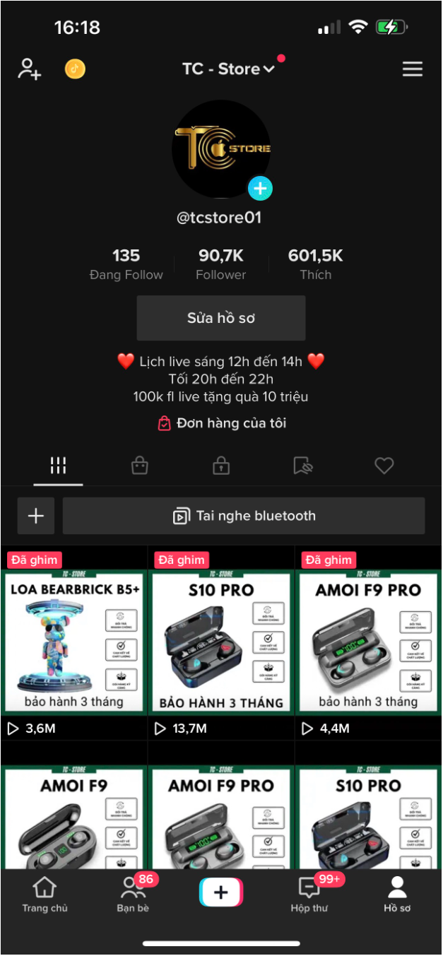 TC Store và hành trình trở thành kênh TikTok Shop triệu view