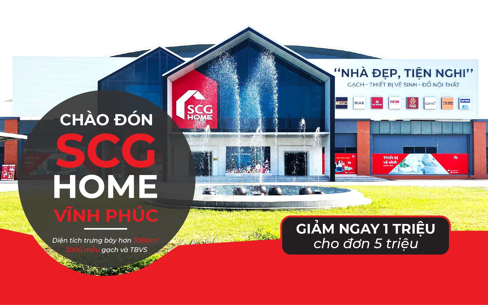 Cuối năm mua sắm gạch và thiết bị vệ sinh tại Vĩnh Phúc - Đến SCG Home ...
