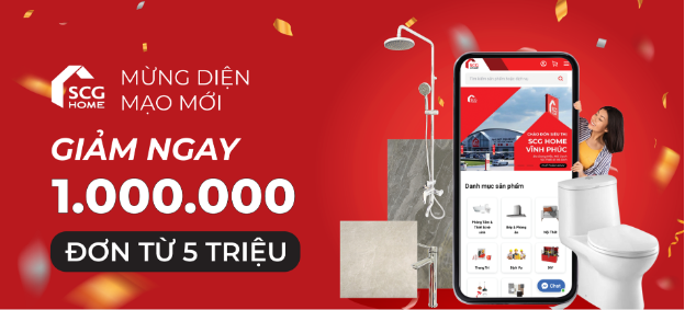 Cuối năm mua sắm gạch và thiết bị vệ sinh tại Vĩnh Phúc - Đến SCG Home với nhiều ưu đãi