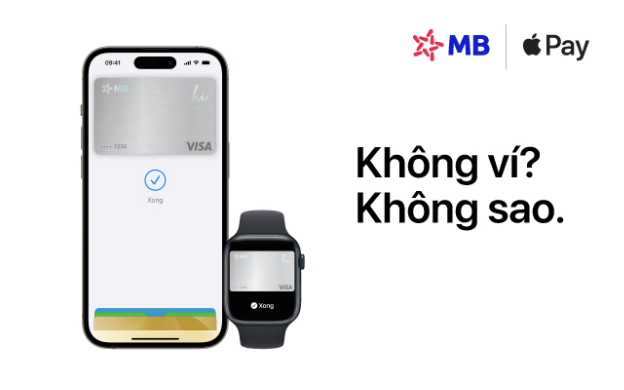 Tận hưởng cuộc sống hiện đại với Apple Pay và thẻ Visa MB - Thanh toán mọi lúc mọi nơi