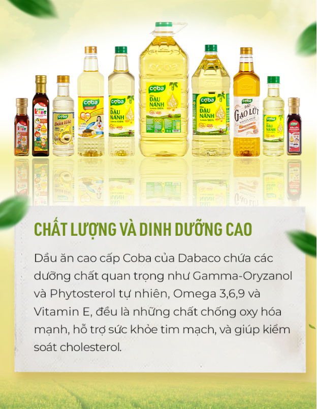 5 lý do dầu ăn Dabaco được nhiều gia đình chọn lựa dịp Tết