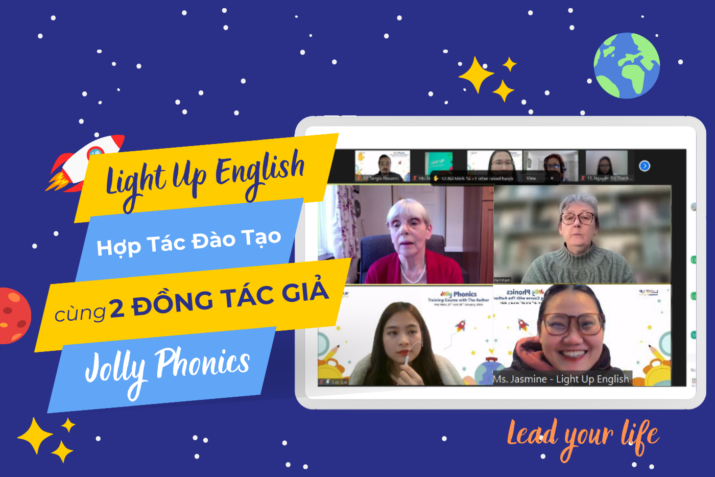 Light Up English: Đơn vị hợp tác đào tạo cùng 2 đồng tác giả của chương ...