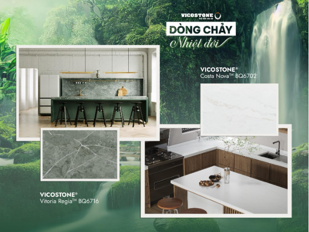 Đá VICOSTONE® ra mắt bộ sưu tập mới "Dòng chảy nhiệt đới"