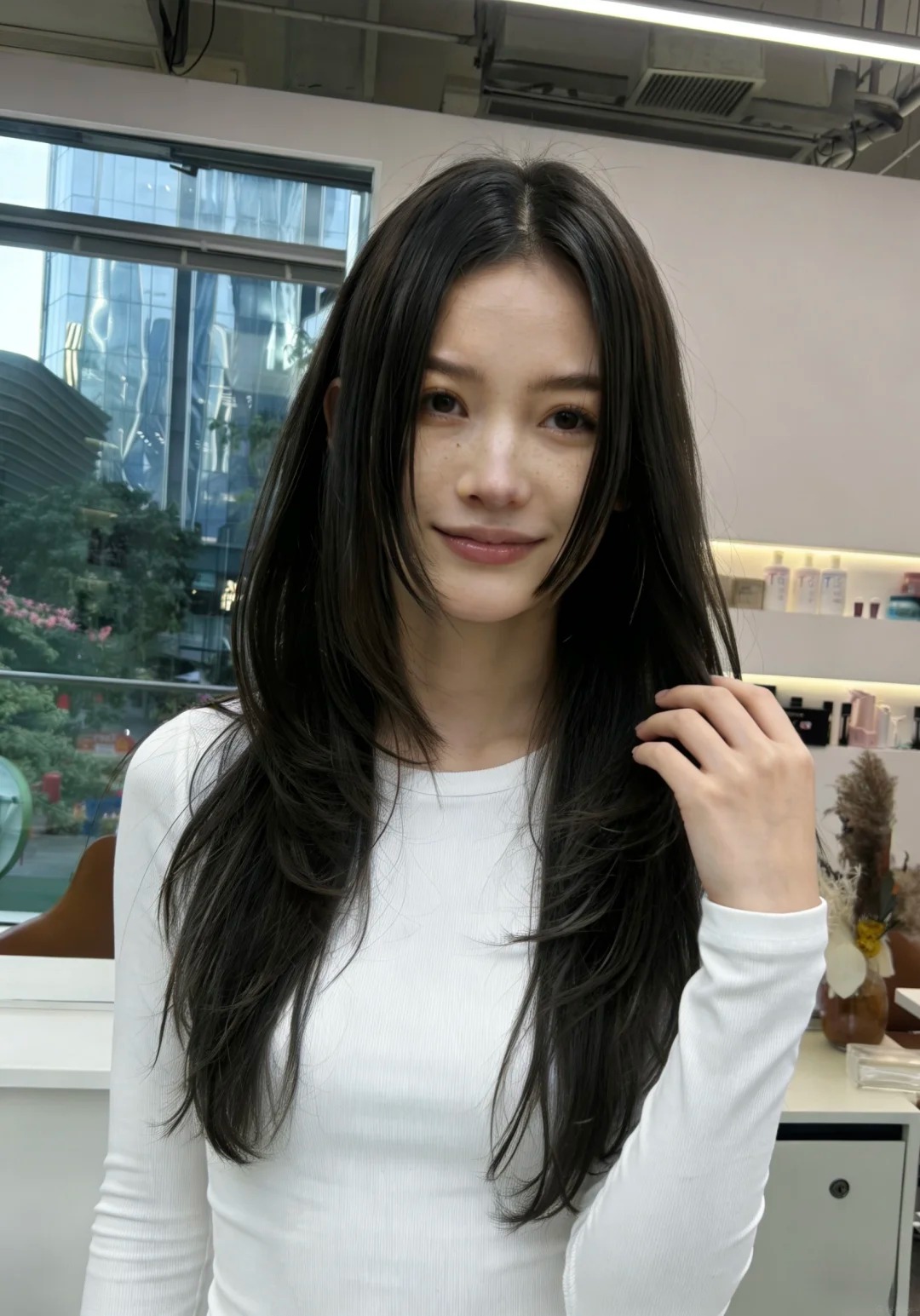 Kiểu layer tầng cao đang được hội gái Hàn mê mẩn vì vừa nhẹ mặt vừa ...