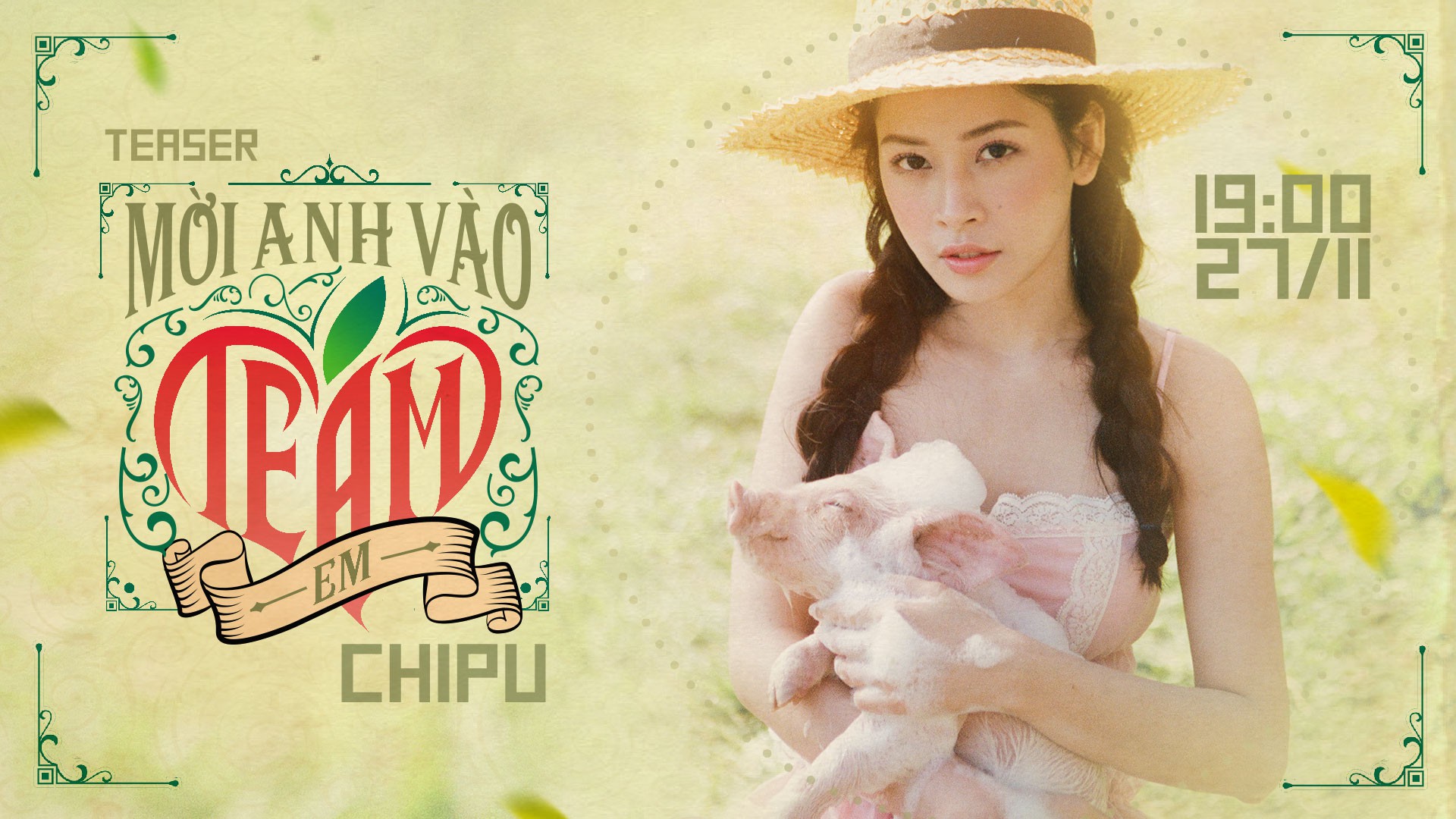 Chi Pu mặc gợi cảm tắm cho... heo, hé lộ nam chính của MV là bạn trai ...