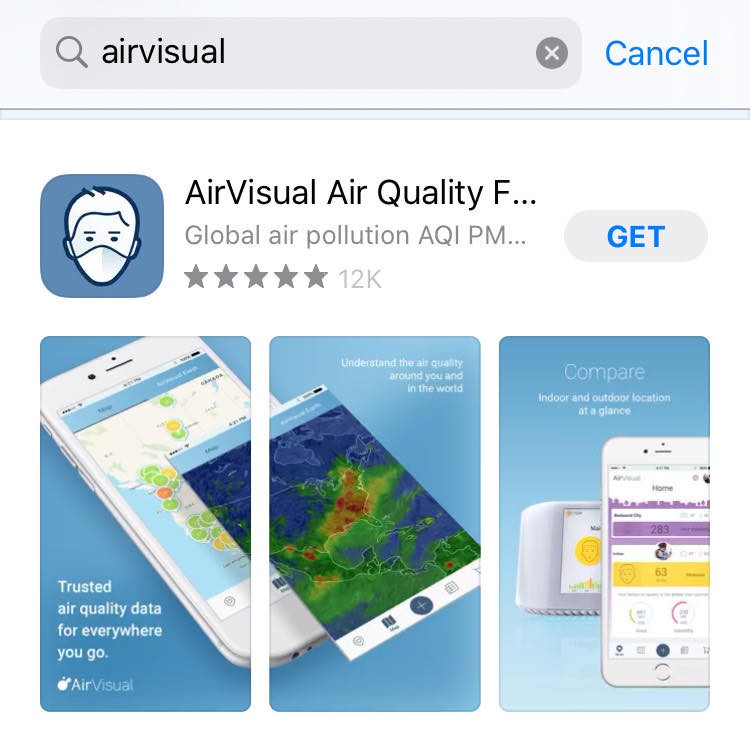 App AirVisual trở lại, dân Việt đồng loạt vào rate 5 sao