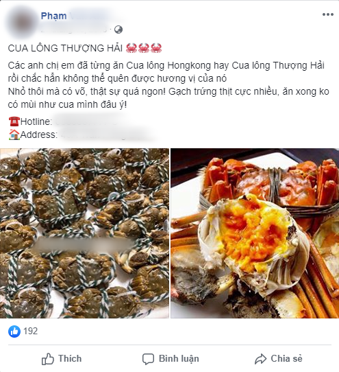 Cua lông 2 lạng giá gần 1 triệu hút khách Việt: Dân tình đua nhau mua