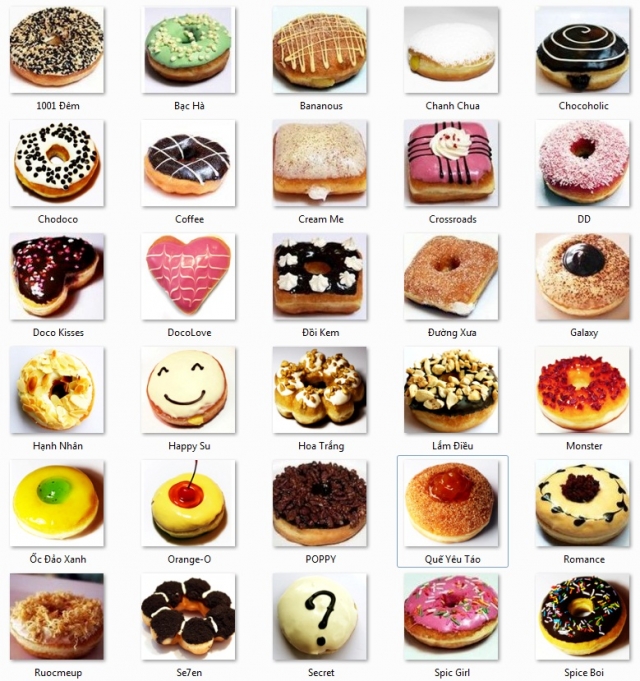 Thưởng thức 30 mùi vị mới lạ, hấp dẫn của bánh Doco Donuts chỉ với 50 ...