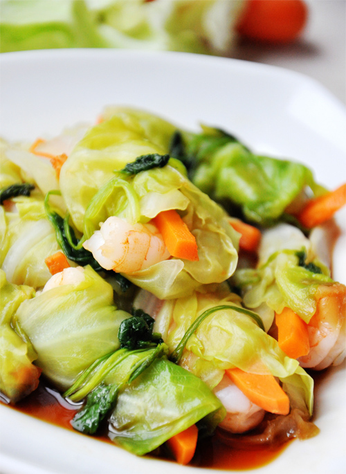 Bắp cải cuộn tôm ngon miệng đẹp mắt