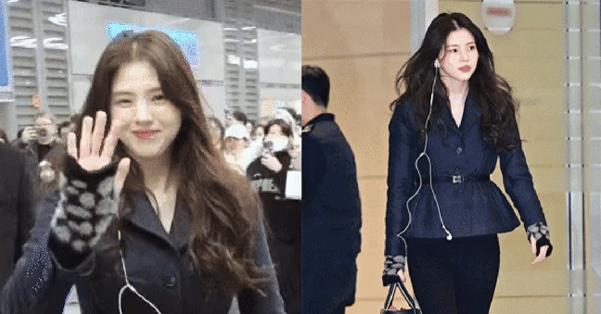 Han So Hee "đại náo" sân bay Hàn sau Fashion Week: Đẹp đến mức clip ...