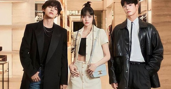 Lisa - V - Park Bo Gum cùng chung khung hình