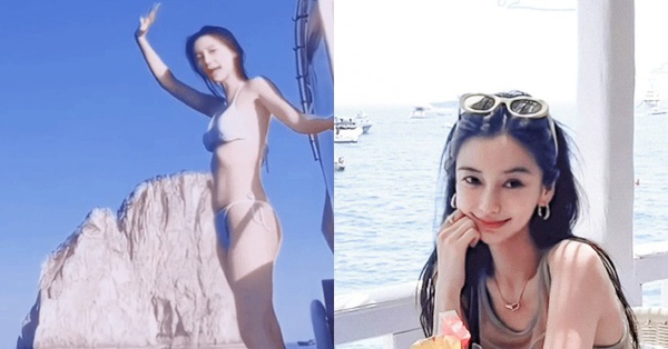 Angelababy diện bikini khoe vóc dáng thon gọn