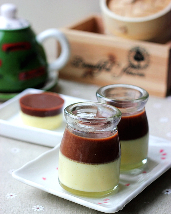 Pudding 2 tầng - món tráng miệng siêu hấp dẫn