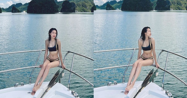Bạn gái Đoàn Văn Hậu diện bikini thả dáng trên du thuyền