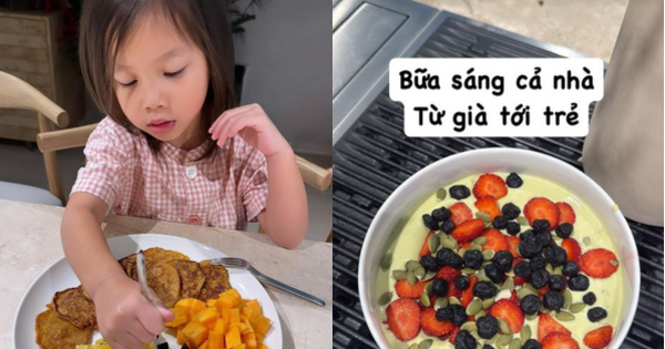 Bữa sáng đơn giản cho Lisa và Leon làm hội mẹ bỉm ngưỡng mộ