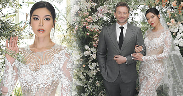 Minh Tú và chồng ngoại quốc gây sốt với loạt ảnh cưới ngập hoa ngay trước thềm hôn lễ