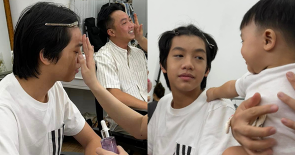 Subeo chiếm trọn spotlight khi cùng Cường Đô La chụp ảnh gia đình