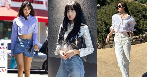 Lisa gợi ý cách diện áo sơ mi đơn giản mà vẫn sành điệu