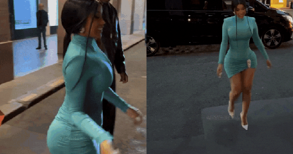 Cardi B xuất hiện với vòng 3 không hiểu nổi, dáng đi thấy đau dùm