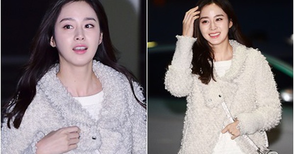 Kim Tae Hee tỏa sáng rạng rỡ tại sân bay